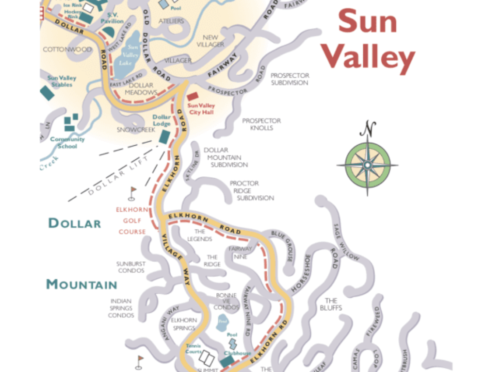 Map of the Wood River Valley - Valley Chamber