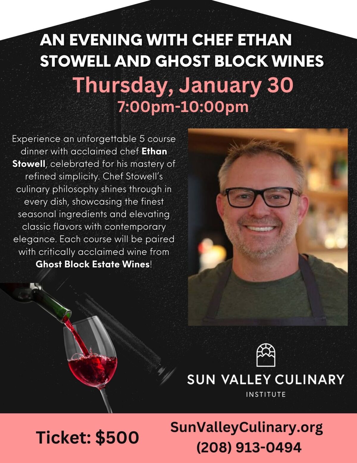 An Evening with Chef Ethan Stowell & Ghost Block Wines - Valley Chamber
