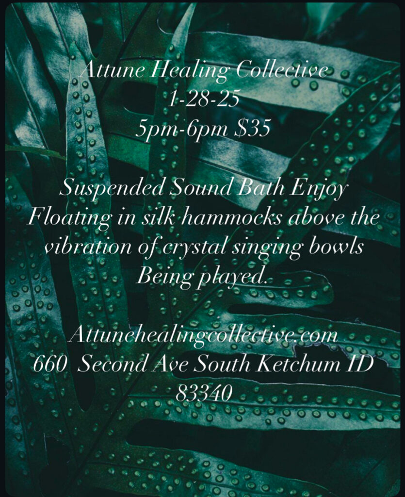 Attune Healing Collective Suspended Sound Bath - Valley Chamber